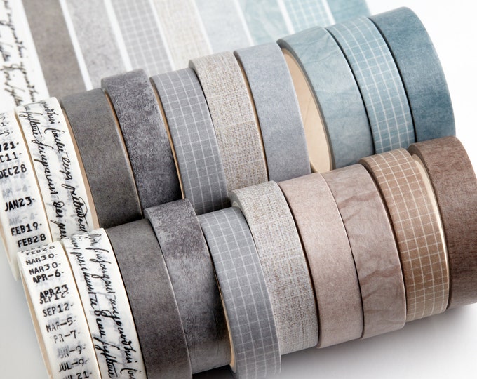 Blue and White Watercolor Ocean Waves Sky Scape Washi Tape, Turquoise ...