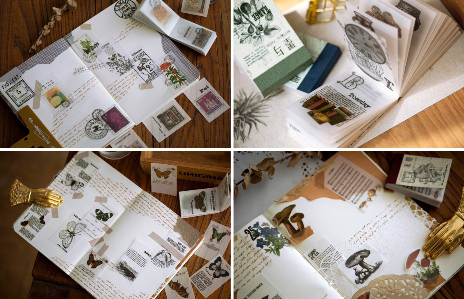 Nature Themed Notepads With Translucent Pages - Small Memo Pad for Art ...