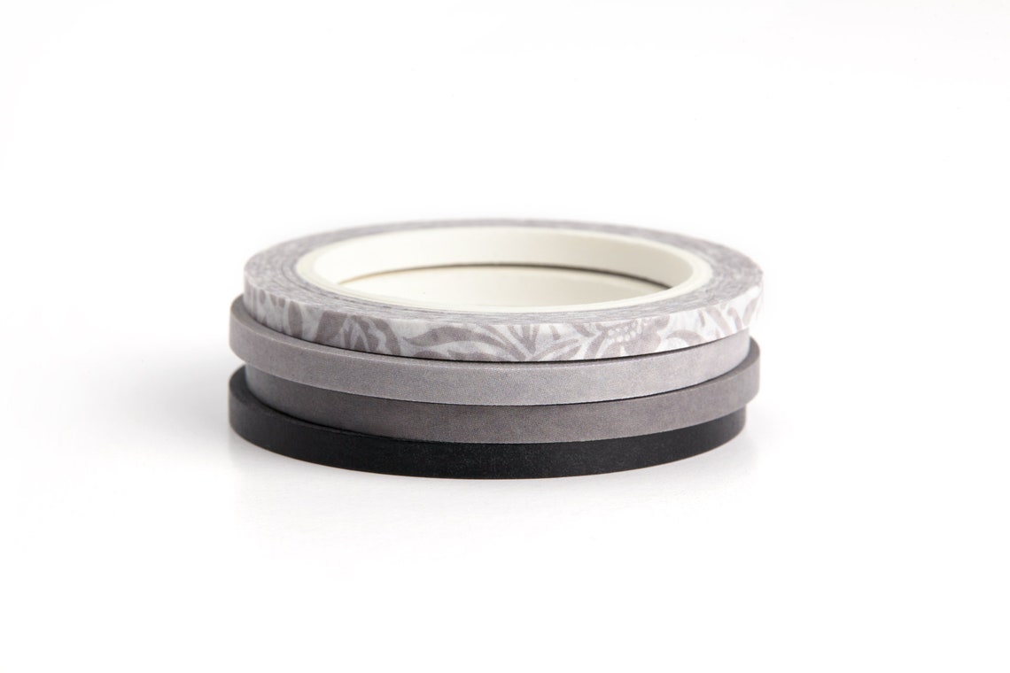 Ultra Slim Warm Grey Washi Tape Set *SHOP EXCLUSIVE* Washi Tapes by ...