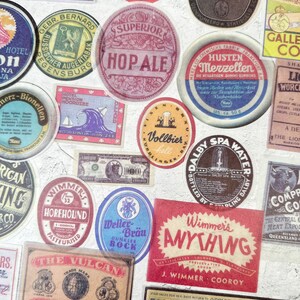 Whoopsie Inventory: Washi Sticker Set With Various Vintage Labels Like ...
