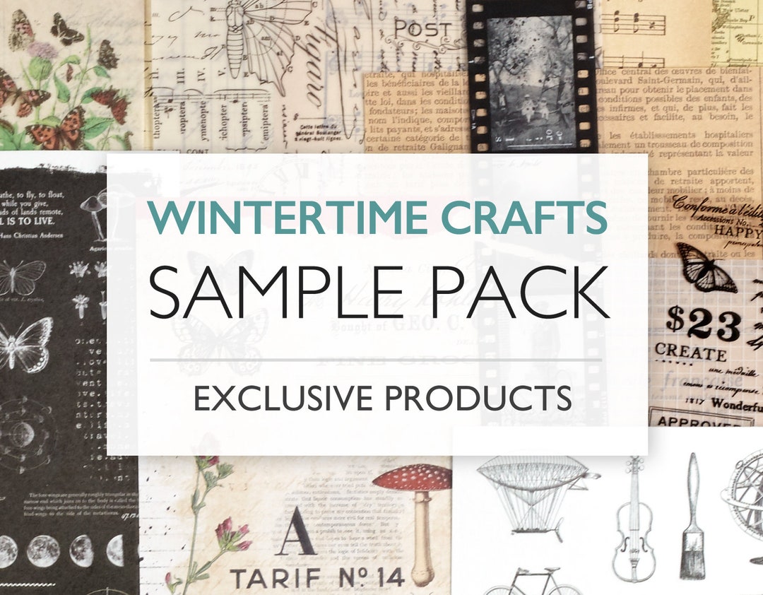 Sample Pack of Exclusive Products From Wintertime Crafts - 25 Pieces ...