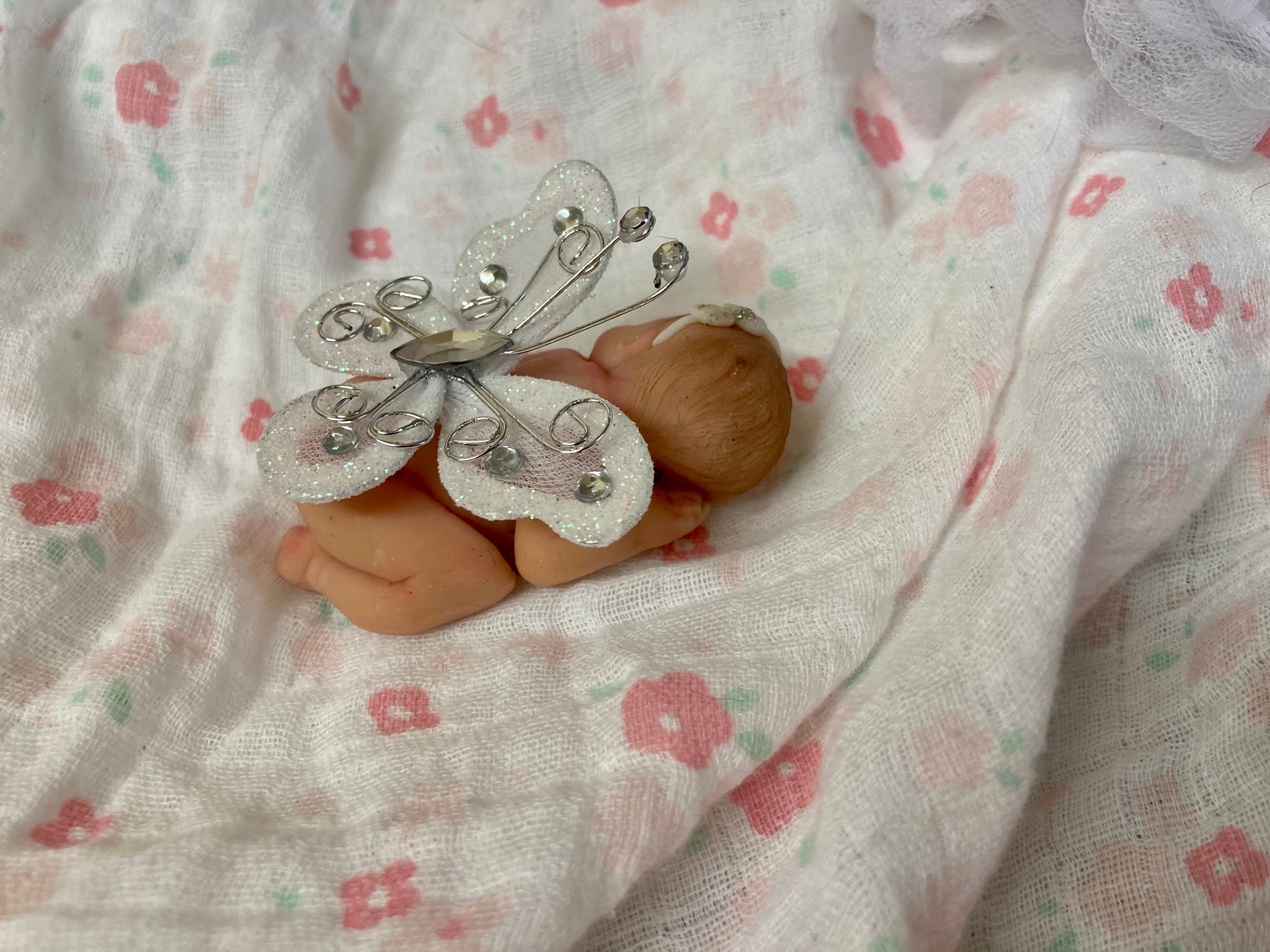 Beautiful glitterbug fairy polymer clay baby | Etsy