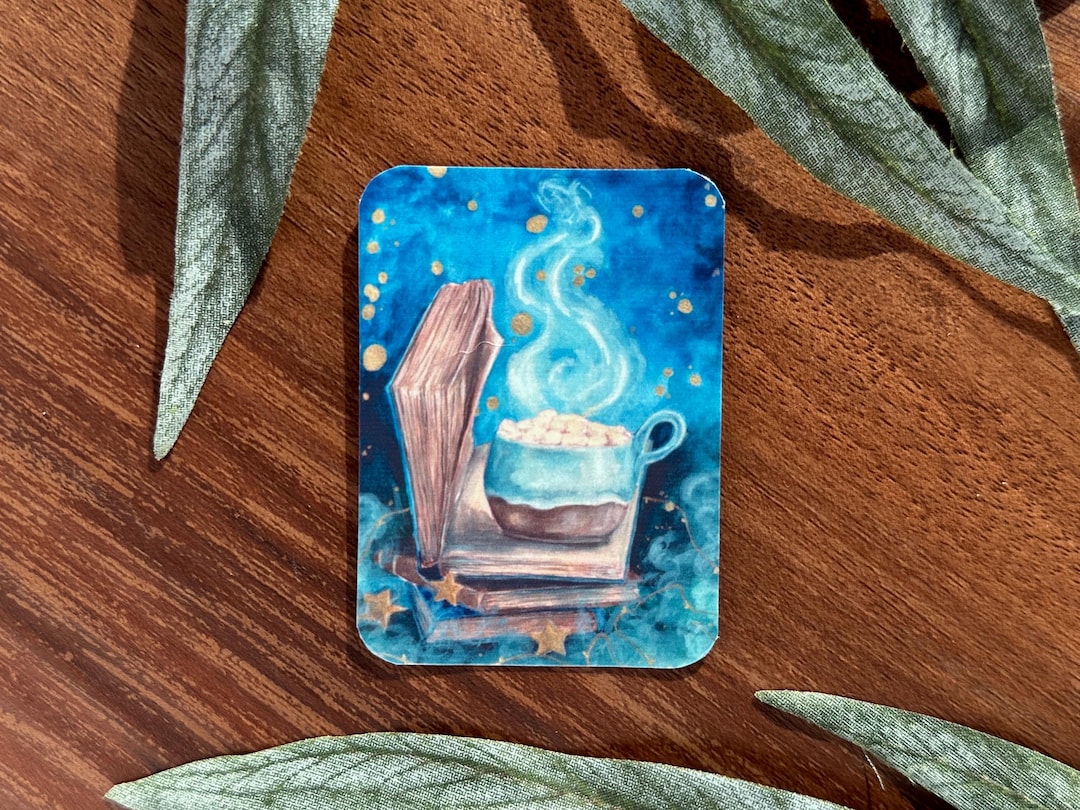 Coffee and Books Sticker for Kindle Cozy Reading Lovers Gift Ereader ...