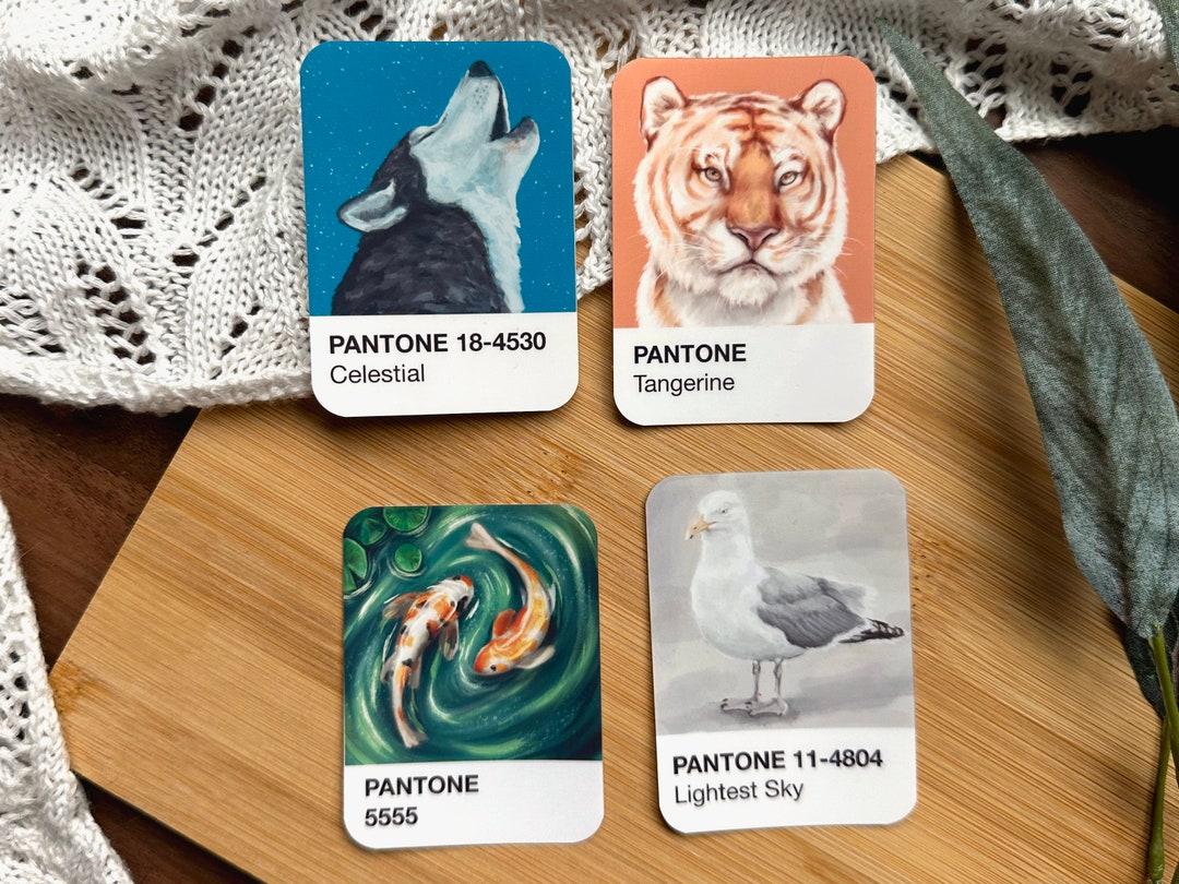 Pantone Challenge 2023 Series Animals Stickers - Etsy