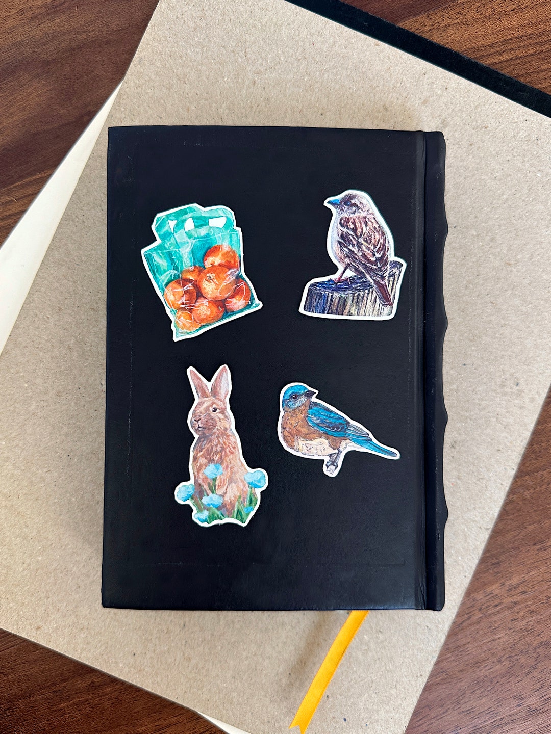 Spring Themed Stickers 4 Pack Vinyl Stickers Gouache Paintings Great ...