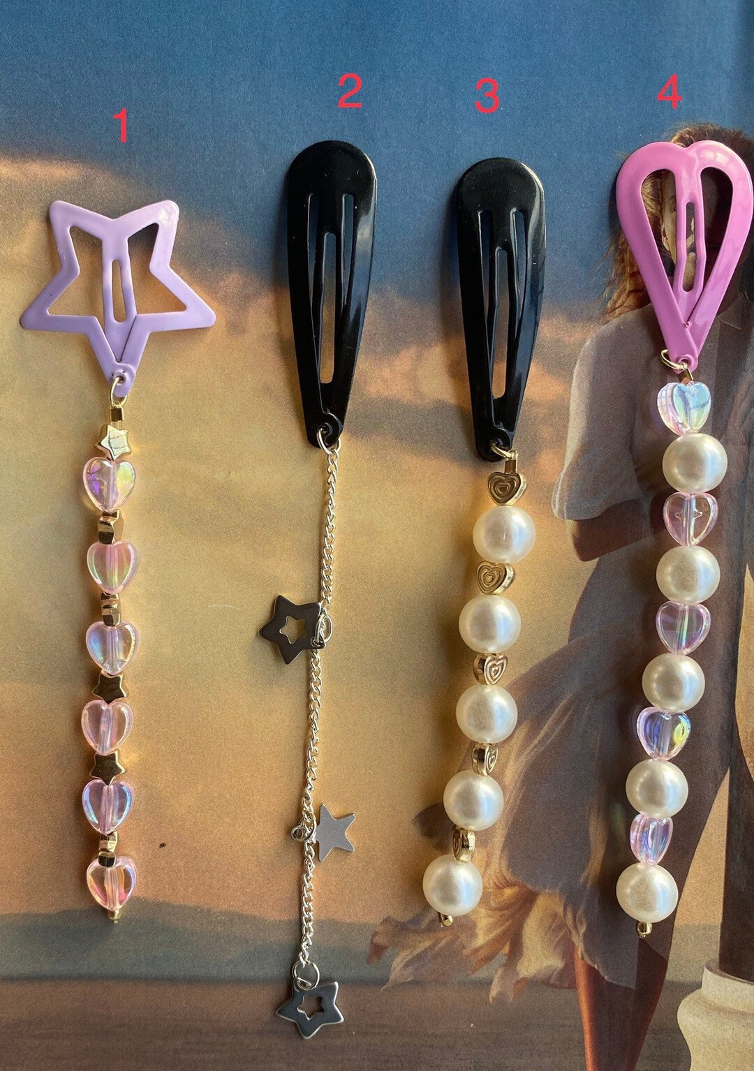 Beaded Hair Clip - Etsy