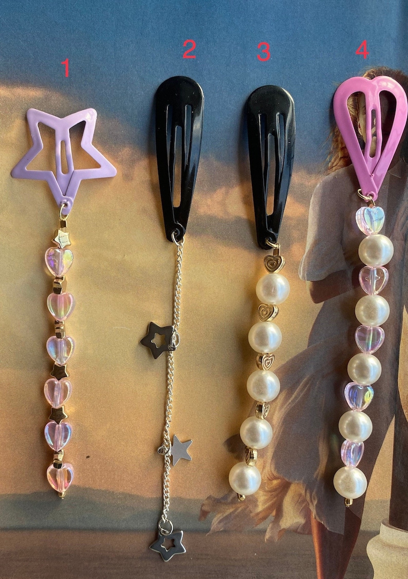 Beaded Hair Clip - Etsy