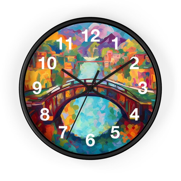 Narrow Wall Clock - Etsy