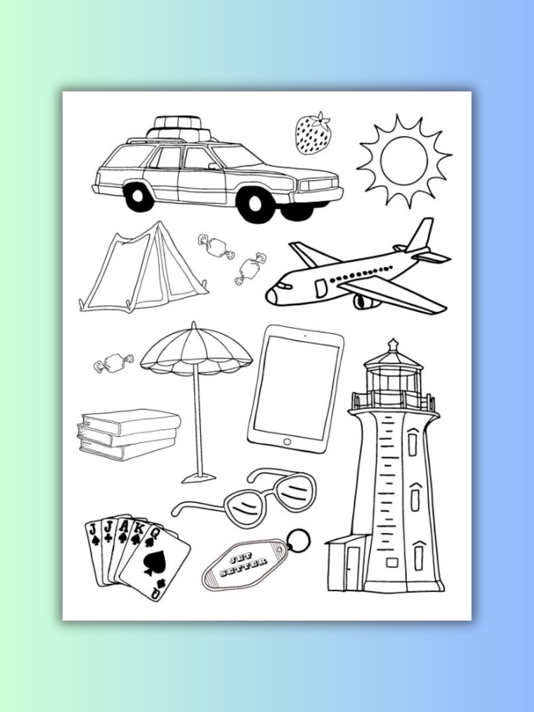 Travel Colouring Sheet Download | Craft | Kids Coloring | Color | Draw ...
