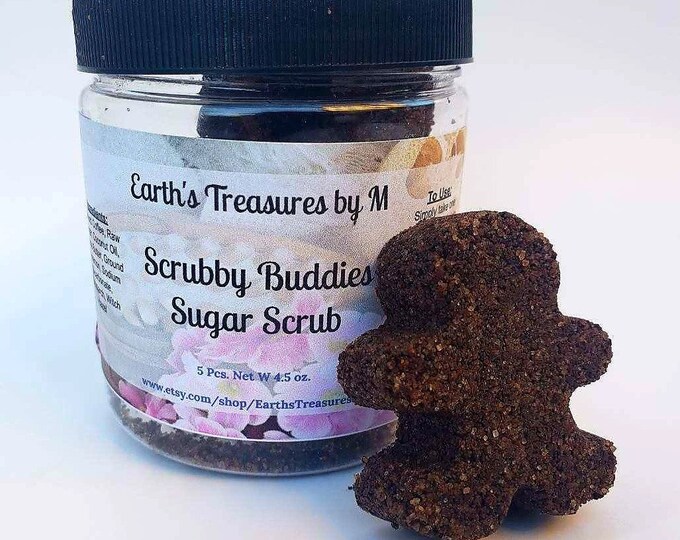 Coffee Sugar Scrubby Buddies, Anti-cellulite, Anti-aging, Party Favors ...