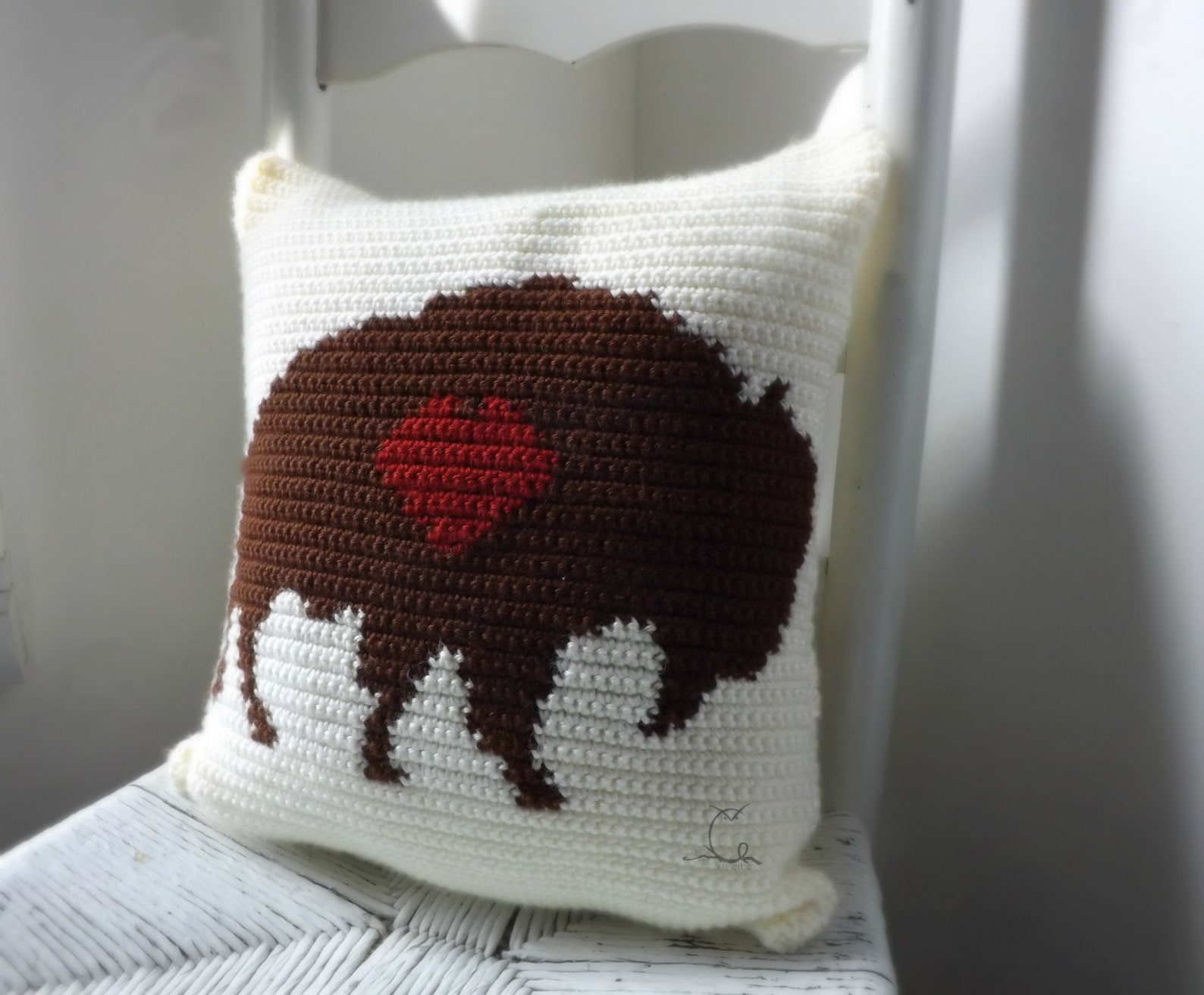 Pattern: Buffalo Love Crocheted Graph Pillow Pattern - Etsy