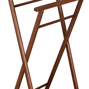 Valet Clothes Butler Valet Stand Solid Beech Wood in 3 Colors - Etsy Canada