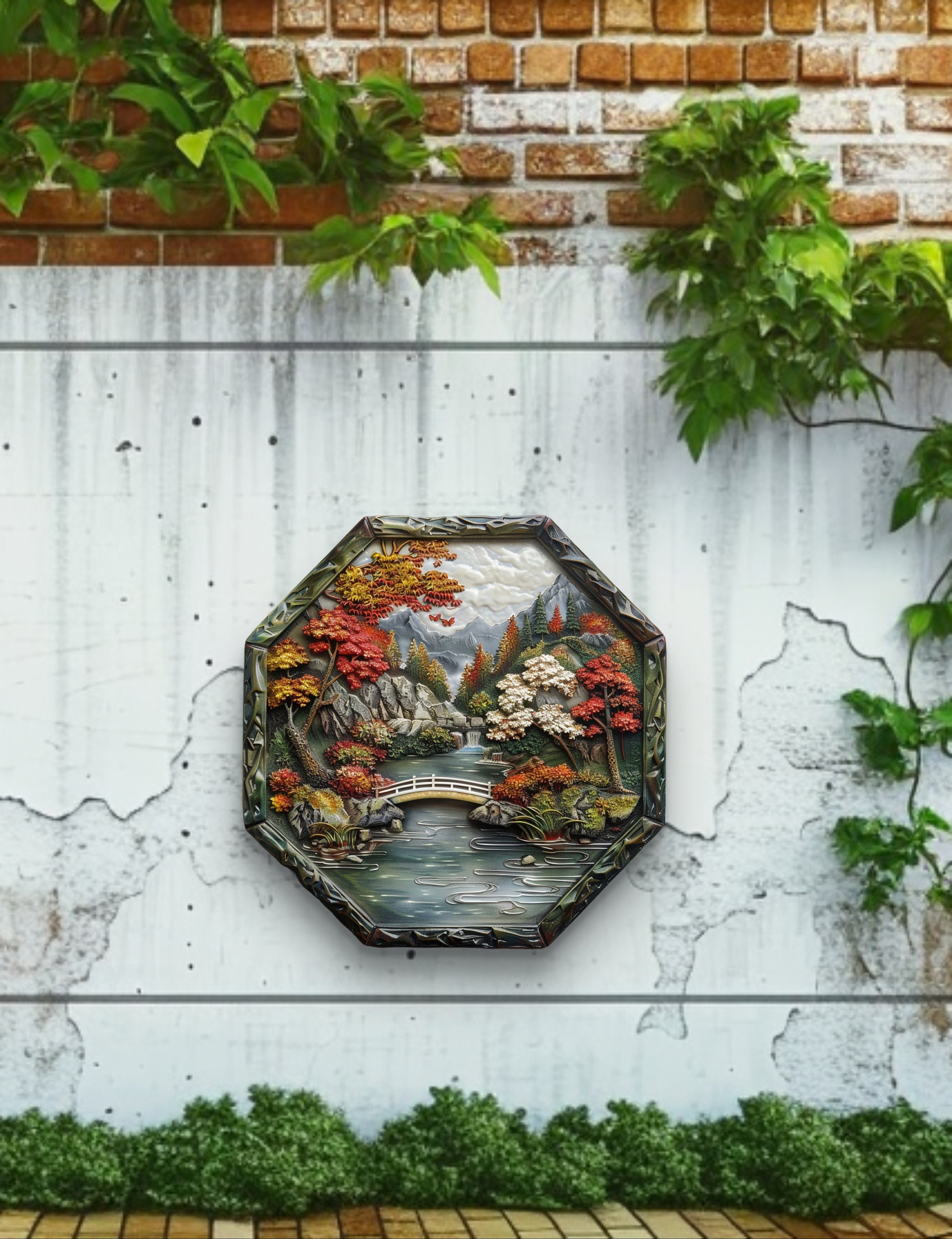 Beautiful Garden Wall Sign, Plaque, Front Door Sign, Garden Wall Art ...