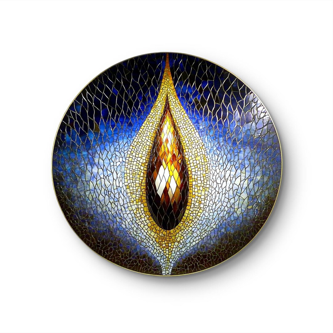 Mosaic Shankha Design Sacred Conch Shell Symbol of Auspiciousness - Etsy