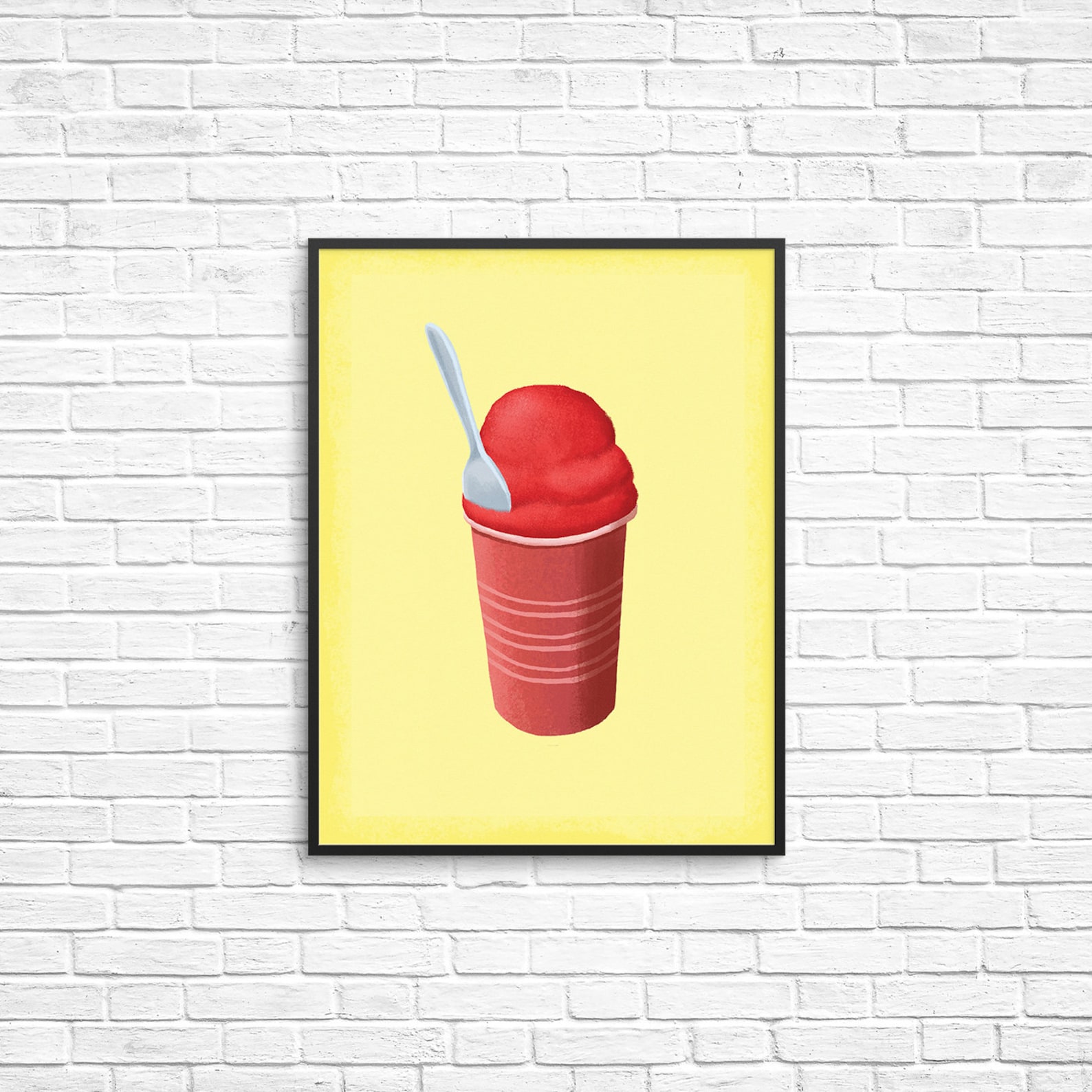 Italian Ice Art Print / Philly Food Illustration - Etsy