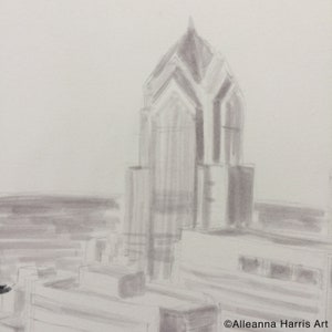 William Penn Original Drawing // Philadelphia City Hall // Inktober ...