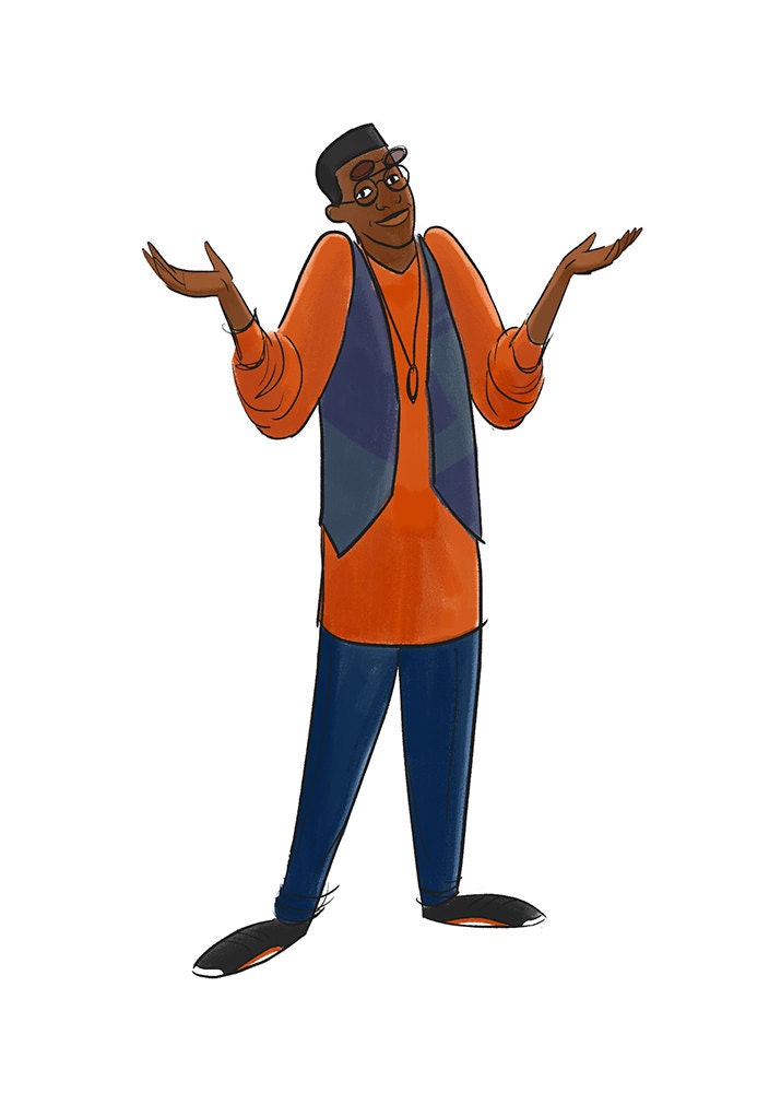 Dwayne Wayne Art Print / A Different World Illustration - Etsy