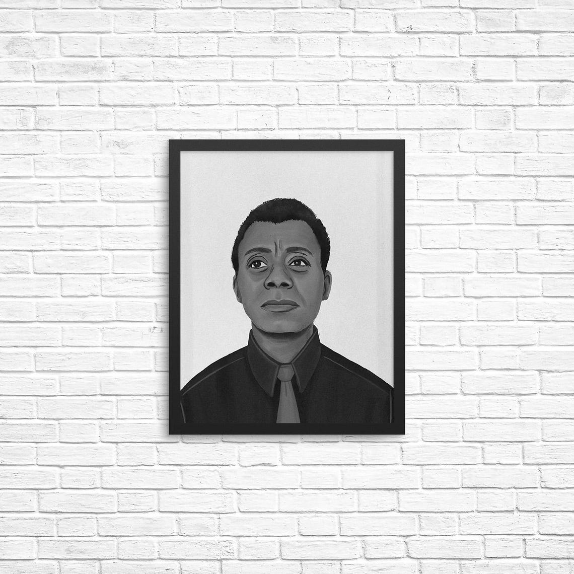 James Baldwin Illustration / Black History Art Print - Etsy