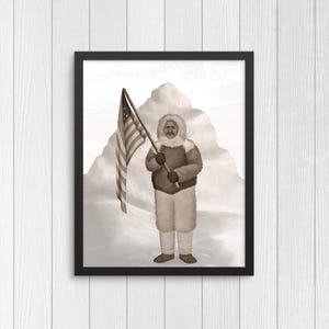 Matthew Henson Illustration / Black History Art Print - Etsy