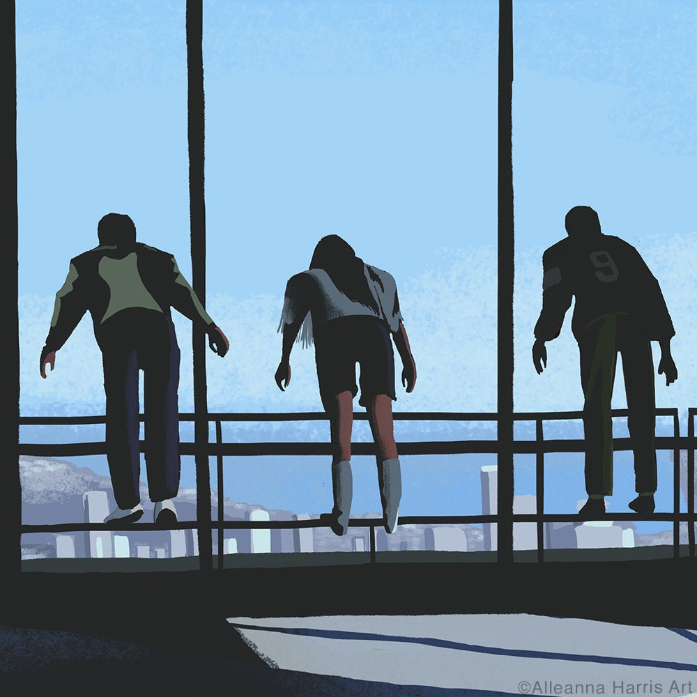 Ferris, Sloane & Cameron Sears Tower Illustration / Ferris Bueller's ...