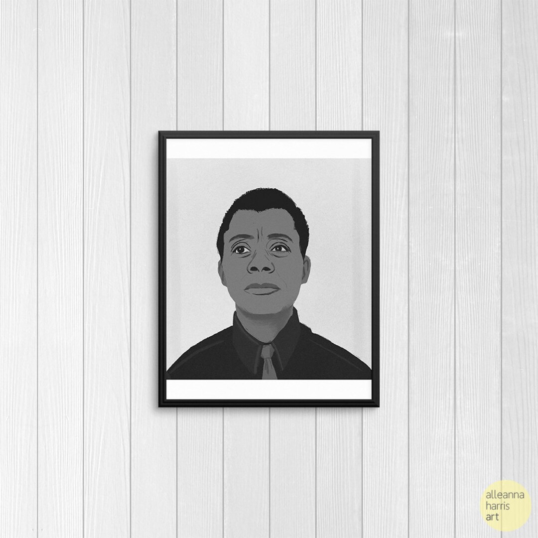 James Baldwin Illustration / Black History Art Print - Etsy
