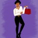 Regine Hunter Art Print / Living Single Illustration - Etsy