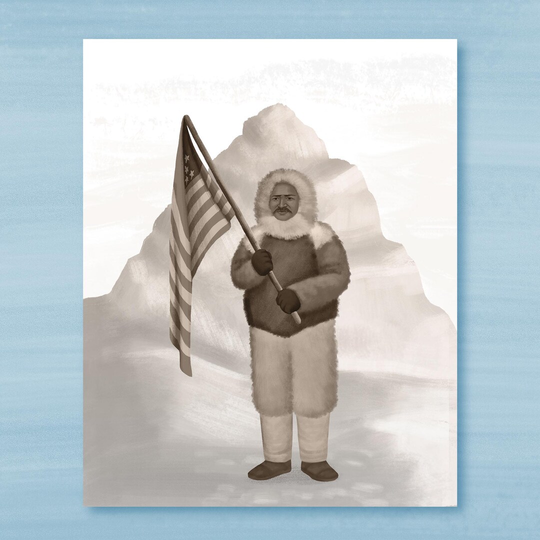 Matthew Henson Illustration / Black History Art Print - Etsy