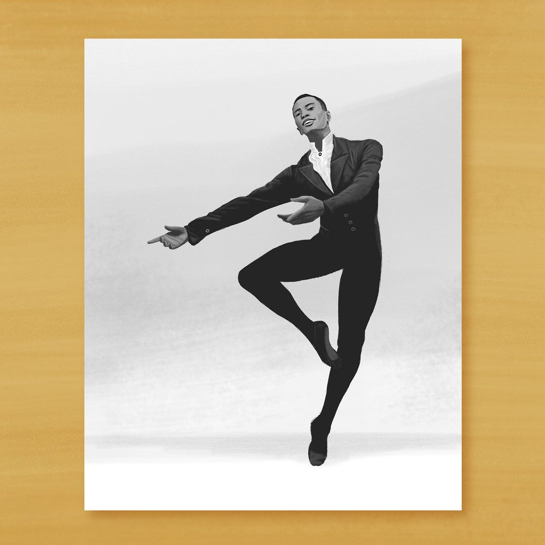 Arthur Mitchell Illustration / Dance Art Print - Etsy