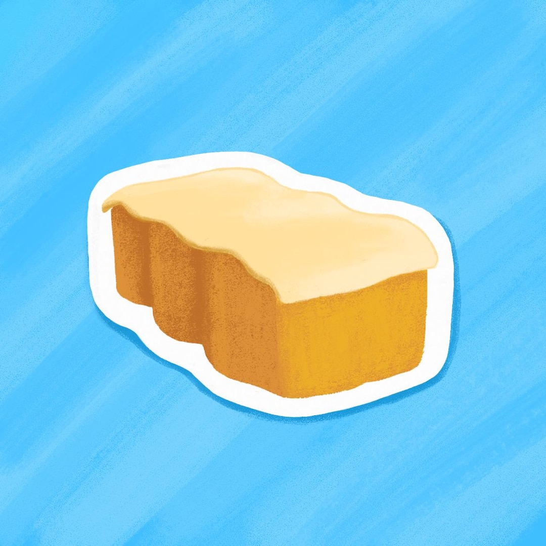 Butterscotch Krimpet Sticker / Philly Food Art - Etsy