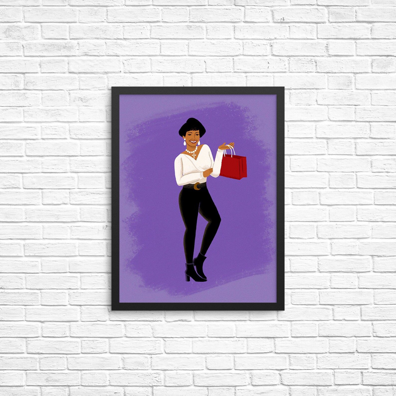 Regine Hunter Art Print / Living Single Illustration - Etsy