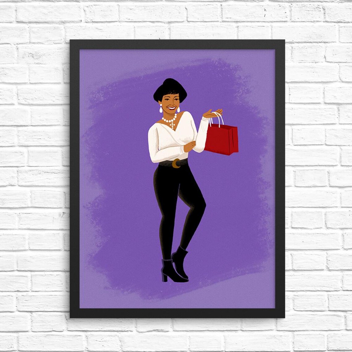 Regine Hunter Art Print / Living Single Illustration - Etsy