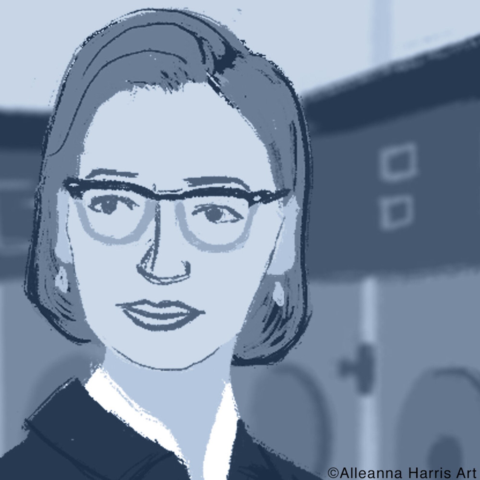 Grace Hopper Illustration / Women's History Art Print - Etsy