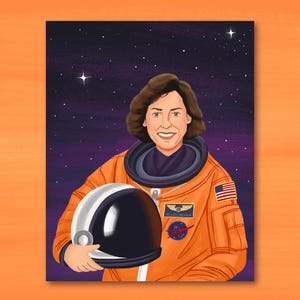 Ellen Ochoa Illustration / Women's History Art Print - Etsy