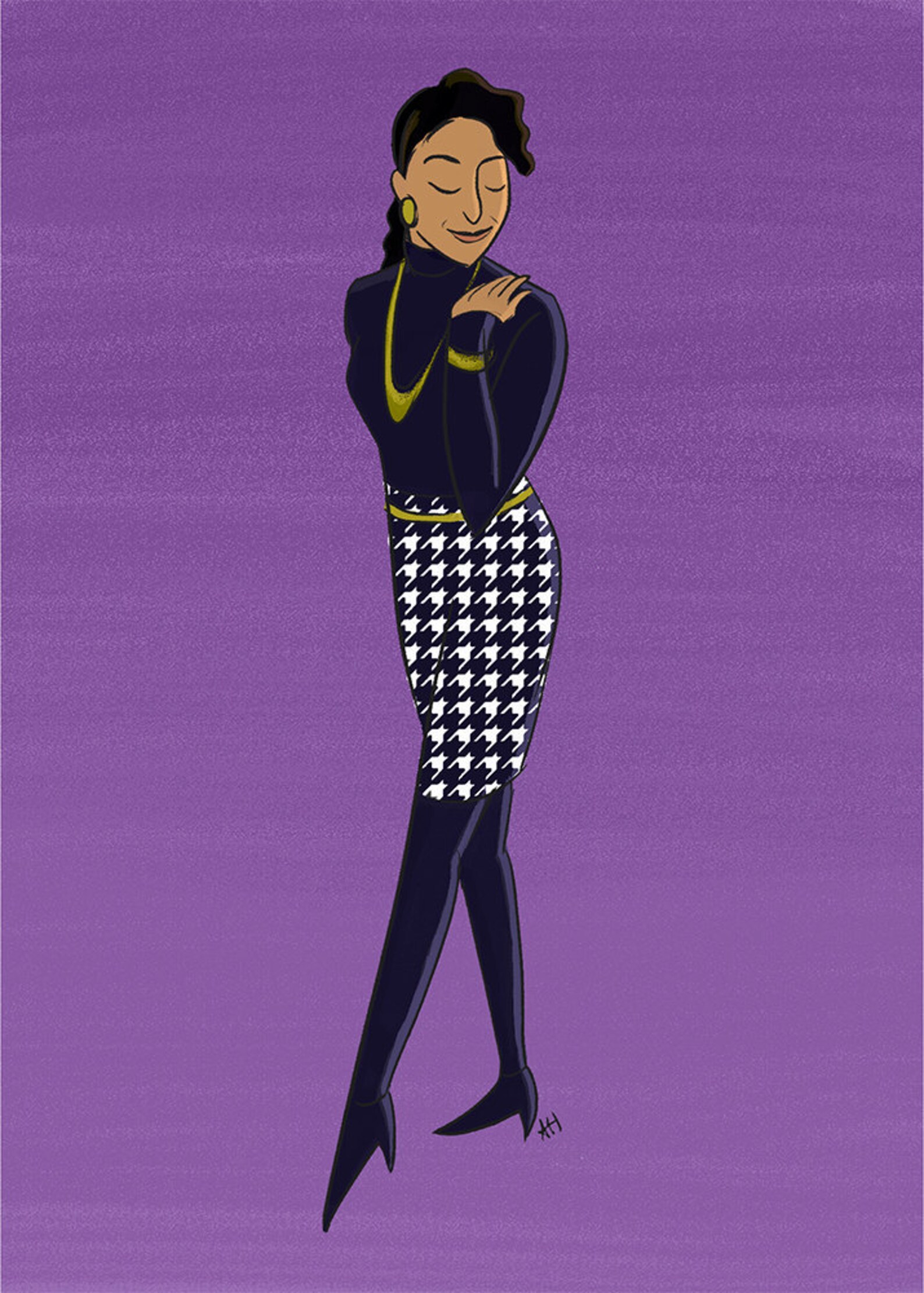 Whitley Gilbert Art Print / A Different World Illustration - Etsy