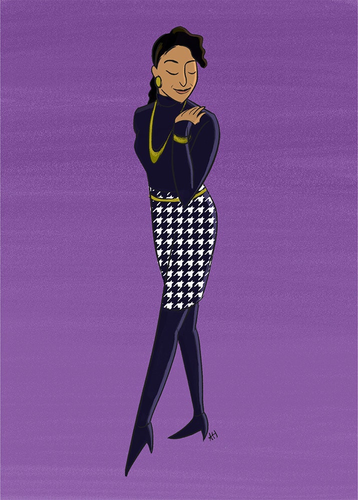 Whitley Gilbert Art Print / A Different World Illustration - Etsy