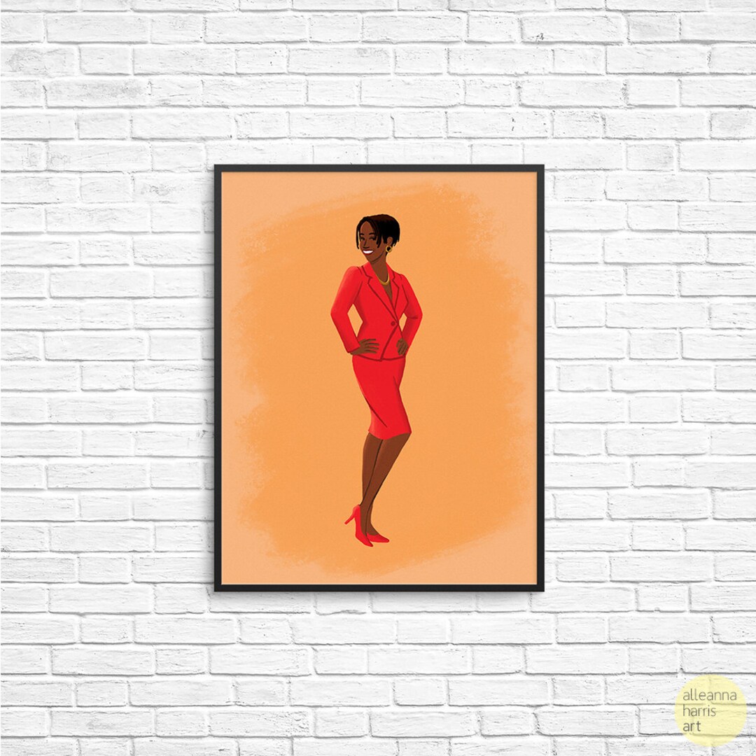 Maxine Shaw Art Print / Living Single Illustration - Etsy