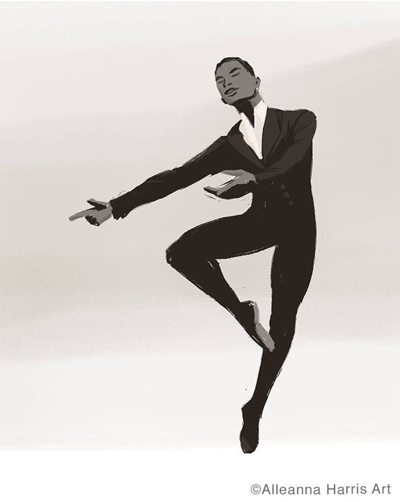 Arthur Mitchell Illustration / Dance Art Print | Etsy