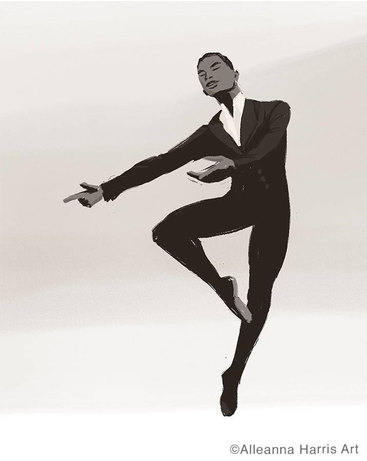 Arthur Mitchell Illustration / Dance Art Print | Etsy