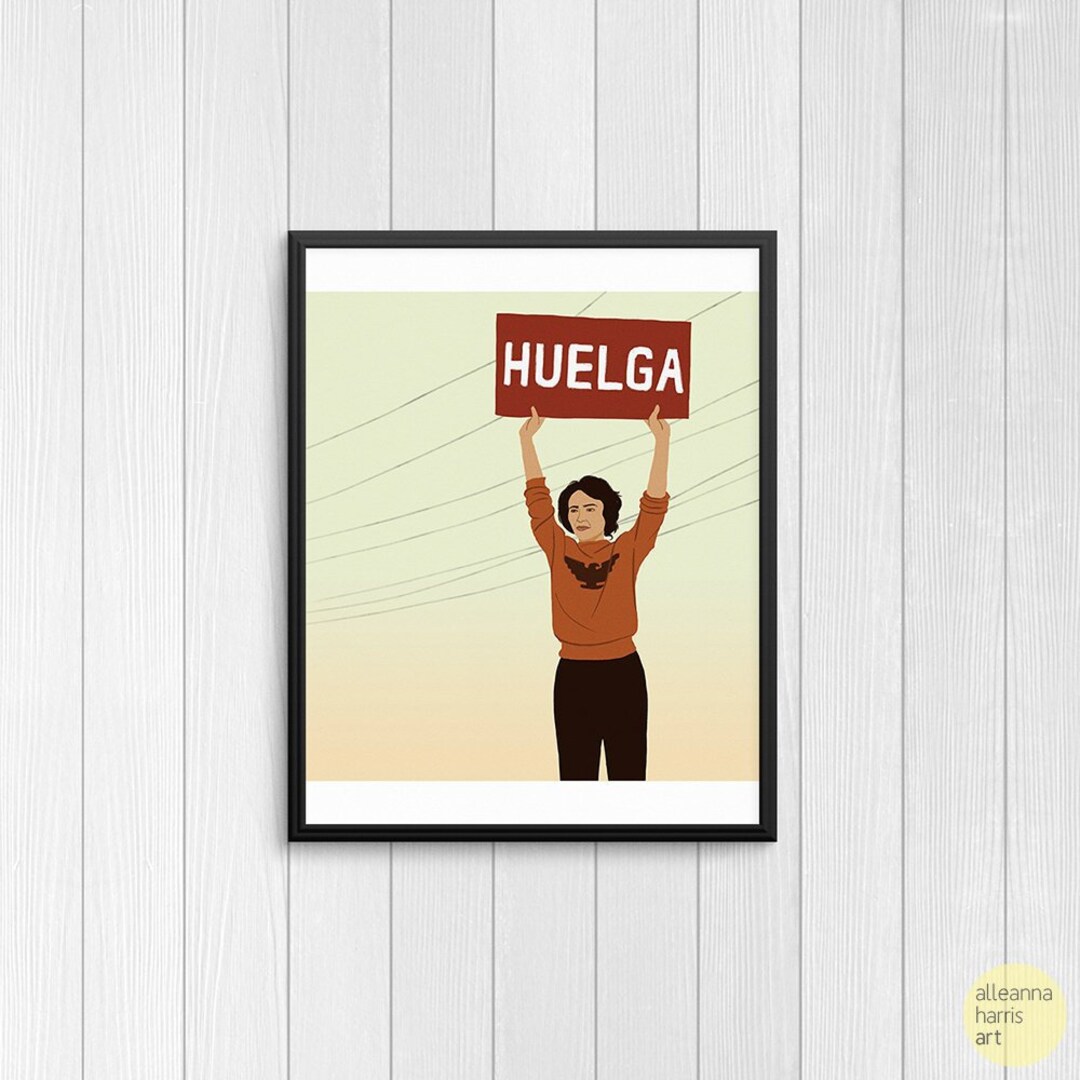Dolores Huerta Illustration / Women's History Art Print - Etsy