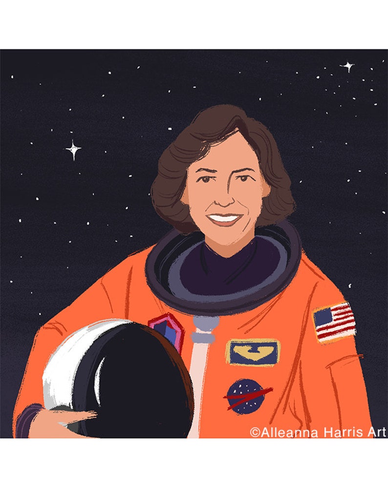 Ellen Ochoa Illustration / Women's History Art Print - Etsy