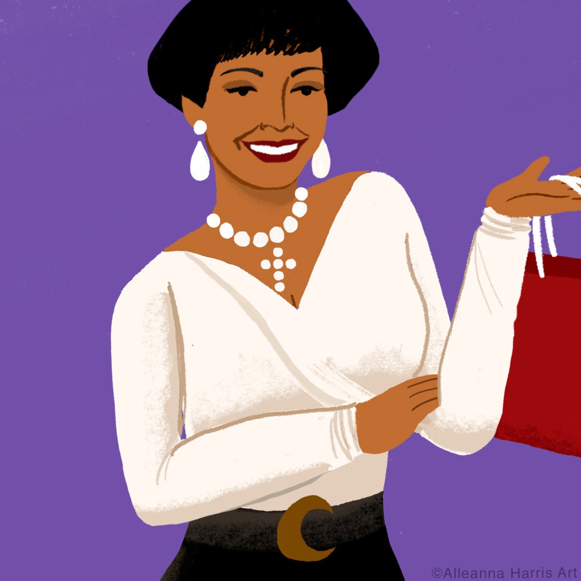 Regine Hunter Art Print / Living Single Illustration - Etsy