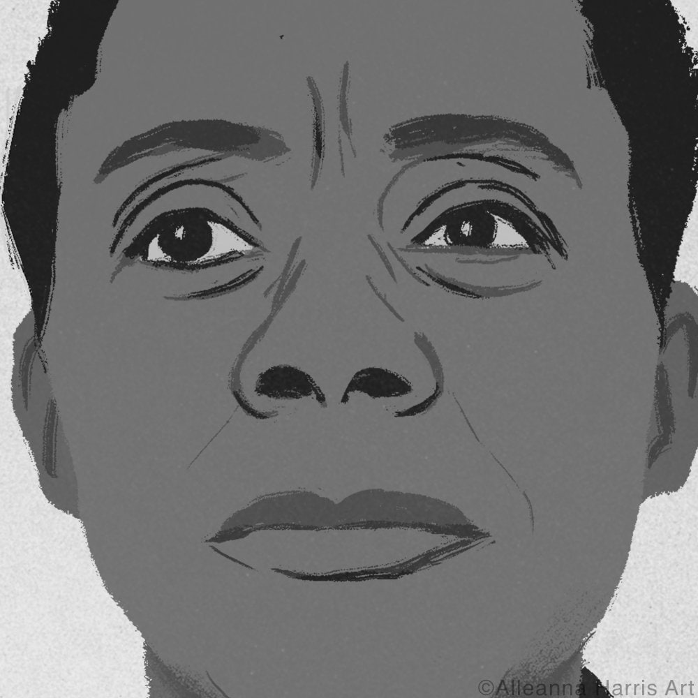 James Baldwin Illustration / Black History Art Print - Etsy