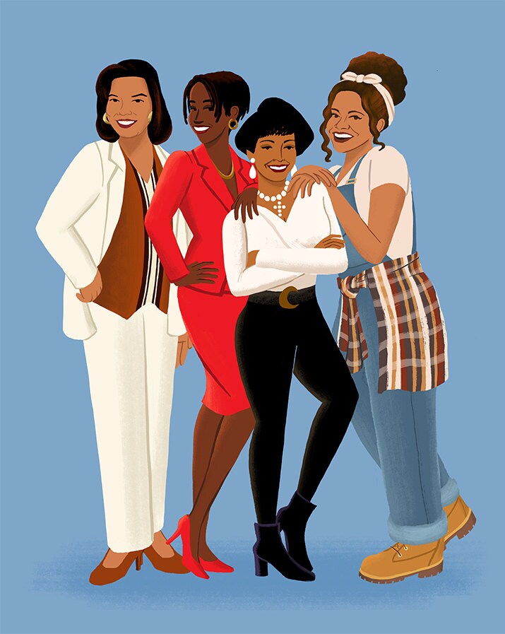 Living Single Art Print / Khadijah Max Regine & Synclaire - Etsy