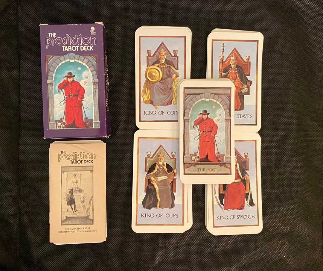 The Prediction Tarot Deck/cards, 78 Cards and Guide Book, 1985 Aquarian ...