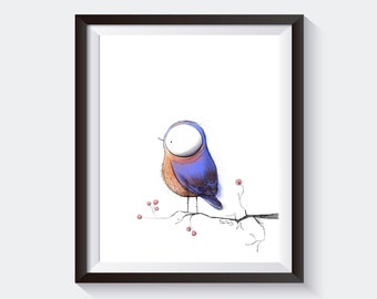 Funny Bird Prints Wall Art - Etsy