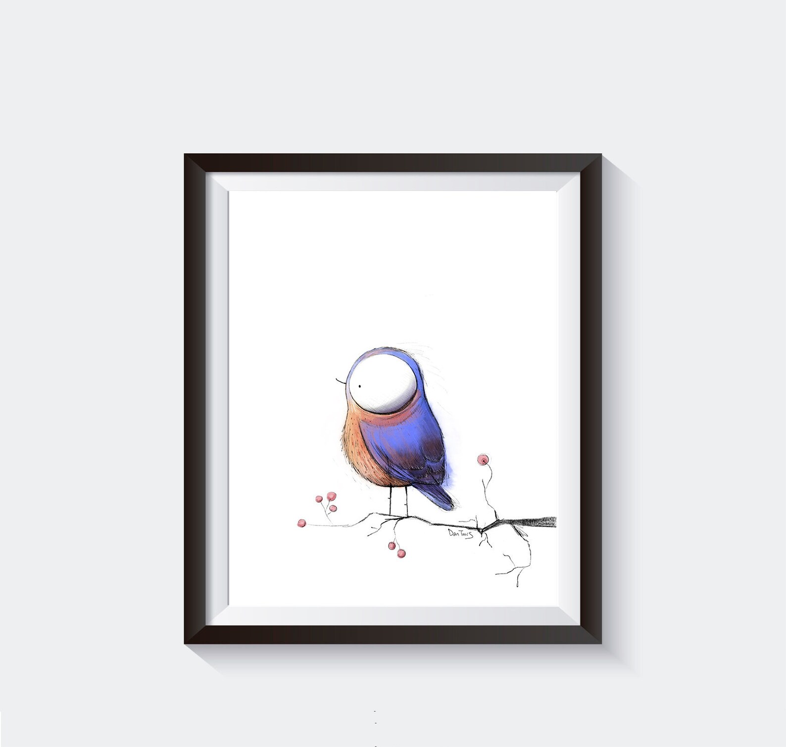 Funny Bird Art Print | Etsy