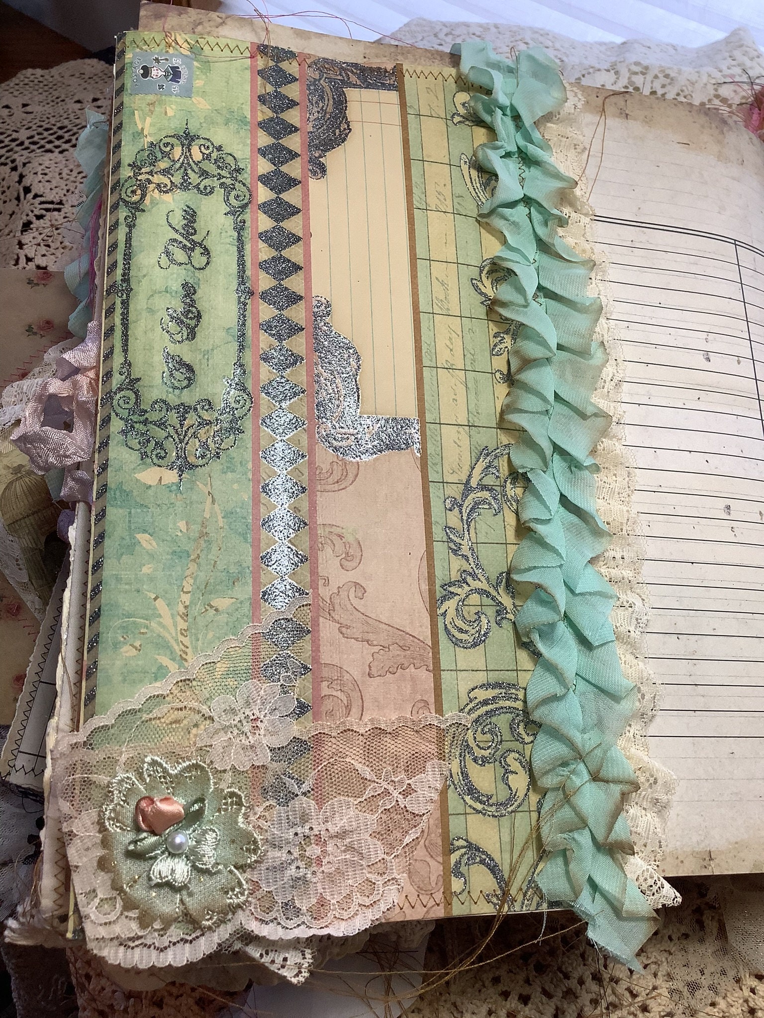 French Themed Junk Journal; French Junk Journal; French Ledger; Ledger ...