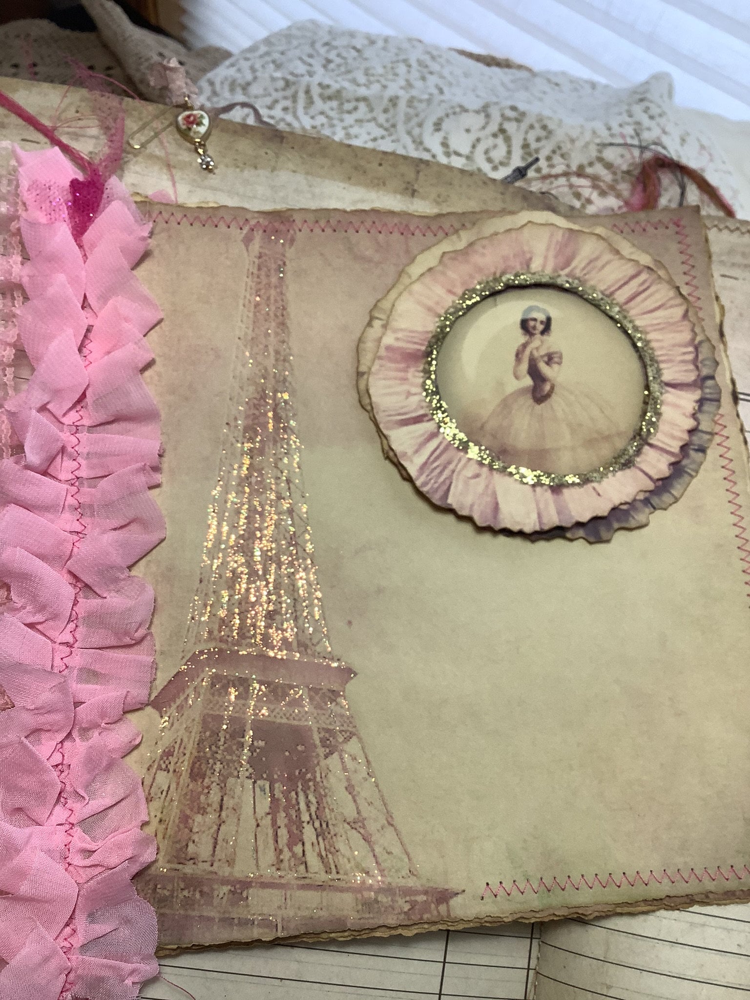 French Themed Junk Journal; French Junk Journal; French Ledger; Ledger ...