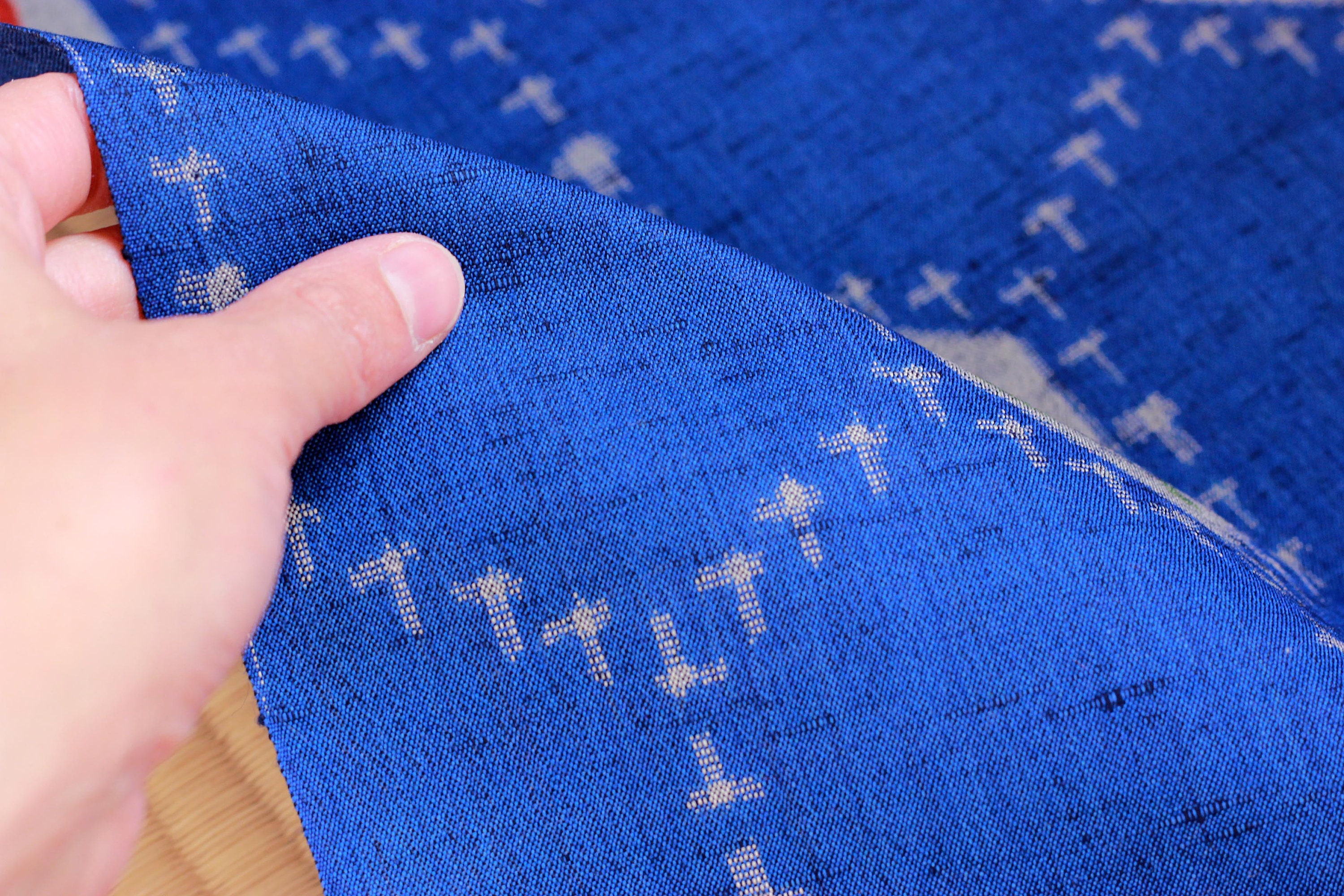 Kimono Wool, Isesaki Kasuri, Japanese Vintage Fabric Roll 12 Meters - Etsy