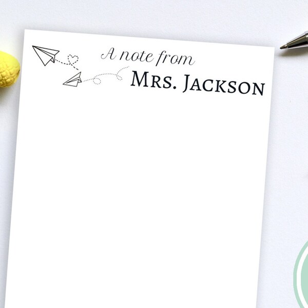 Airplane Notepad - Etsy